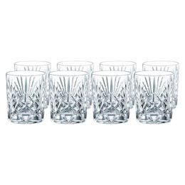 Nachtmann Whiskyglas "Becher Palais 288 ml 8er Set transparent", bunt, Trinkgef&auml;&szlig;e