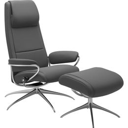 Relaxsessel stressless, B:80cm H:114cm T:74cm, grau, Leder BATICK: BATICK ist ein leicht korrigiertes, durchgef&auml;rbtes und genarbtes M&ouml;belleder, bei