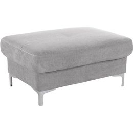 Hocker COTTA, B:95cm H:47cm T:64cm, grau, Struktur (100% Polyester );Chenille (90% Polyester; 10% Polyamid ), Wohnzimmer, Hocker, "Sammy"