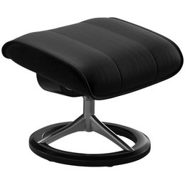Fu&szlig;hocker stressless, B:55cm H:41cm T:39cm, schwarz, Leder BATICK: BATICK ist ein leicht korrigiertes, durchgef&auml;rbtes und genarbtes M&ouml;belleder, bei