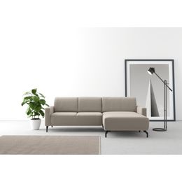 Sit & More Ecksofa SIT & MORE, B:251cm H:84cm T:163cm, braun, Wohnzimmer, Sofas, "Bailando L-Form", wahlweise mit Kopfteilverstellung und Vorziehsitz, motorisch