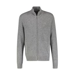 Lerros Herren Strickjacke "Schurwoll-Strickjacke mit Kaschmiranteil", grau, Gr. XXL, 88% Schurwolle, 12% Kaschmir, Strickjacken