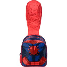 MARVEL Rucksack 'Spiderman Gaze-Hooded' Jungen Gr&ouml;&szlig;e One Size blau / rot
