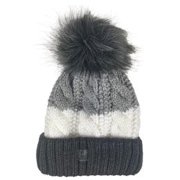 Kumixi Beanie 'Bommelm&uuml;tze' female Grey size Onesize