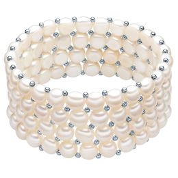 Valero Pearls Armband Damen Gr&ouml;&szlig;e One Size silber / perlwei&szlig;
