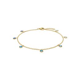 Amor Fu&szlig;schmuck Damen Gr&ouml;&szlig;e One Size himmelblau / gold