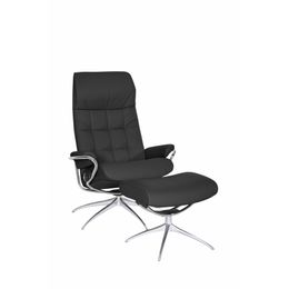 Relaxsessel stressless, B:80cm H:116cm T:71cm, schwarz, Leder BATICK: durchgef&auml;rbtes und genarbtes M&ouml;belleder;Leder PALOMA: PALOMA ist ein