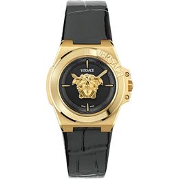 Versace Damen Quarzuhr "HERA", schwarz, Armbanduhren, Armbanduhr, Damenuhr, Saphirglas, Swiss Made, analog
