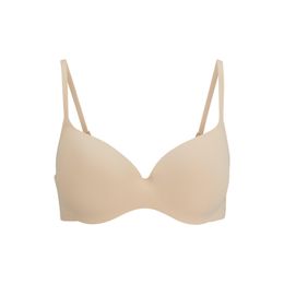 BOSS Damen B&uuml;gel-BH "UNDERWIRE BRA L.CUT", Gr. 85, beige, Jersey, Obermaterial: 67% Polyamid, 33% Elasthan, unifarben, BHs, mit dezentem Logo-Detail