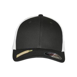 Flexfit Flex Cap "Flexfit Trucker Flexfit Trucker Recycled Mesh"schwarz, wei&szlig;, Gr. L, unifarben, 100% Baumwolle, Caps