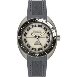 Bulova Herren Automatikuhr "Oceanographer GMT", grau, Armbanduhren, Armbanduhr, Herrenuhr, bis 20 bar wasserdicht, Saphirglas