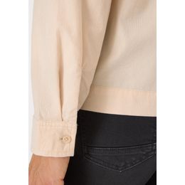 Cecil Damen Langarmbluseoat milk beige, Gr. XL, unifarben, Cord, Obermaterial: 100% Baumwolle, Blusen, mit Hemdkragen