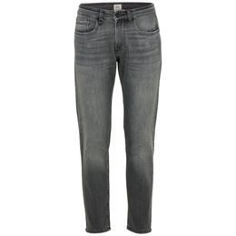 Camel Active Herren 5-Pocket-Jeans, grau, Gr. 30, unifarben, Denim/Jeans, Obermaterial: 99% Baumwolle, 1% Elasthan, Jeans, mit Stretch