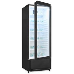 Exquisit Getr&auml;nkek&uuml;hlschrank "GKS220-GT-431D weiss", Energieeffizienz: D (A-G), schwarz, Rechtsanschlag, nicht wechselbar, K&uuml;hlschr&auml;nke, PAlles auf einen Blick dank Isolierglast&uuml;r und &uuml;bersichtliche Lagerung