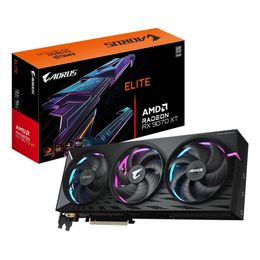 Gigabyte Grafikkarte "AORUS Radeon RX 9070 XT ELITE 16G Grafikkarte - 16 GB GDDR6, 256 Bit"ohne farbbezeichnung, Grafikkarten