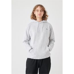Cleptomanicx Herren Kapuzensweatshirt "Hooded Embro Gull 2", grau, Gr. XXL, bestickt, 100% Baumwolle, Sweatshirts, im klassischen Design