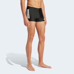Herren Badehose "3-STREIFEN 2-INCH BOXER", schwarz-wei&szlig;, Gr. 10, adidas Performance, Obermaterial: 78% Polyamid, 22% Elasthan, Badehosen