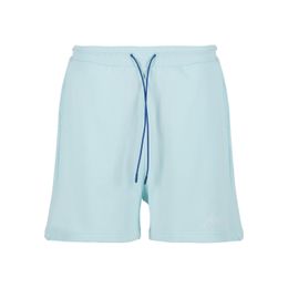 PEQUS Herren Sweatshorts "PEQUS PEQUS Embroidery Logo Sweat Shorts"aqua, Gr. XS, unifarben, 100% Baumwolle, Hosen