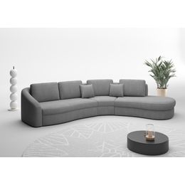 Sit & More Ecksofa SIT & MORE, B:366cm H:88cm T:230cm, grau, 95% Polyester 5% Polyamid, Wohnzimmer, Sofas, "Jazz L-Form", In weiteren Gr&ouml;&szlig;en erh&auml;ltlich