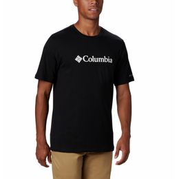 Columbia Herren T-Shirt "CSC Basic Logo Short Sleeve", schwarz, Gr. S, Single Jersey, Obermaterial: 100% Baumwolle, Shirts