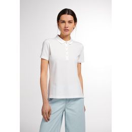 Eterna Damen Poloshirt "REGULAR FIT", wei&szlig;, Gr. L, Piqu&eacute;, 97% cotton, 3% Elasthan, Shirts