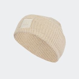 Damen Beanie "MIT BREITEM B&Uuml;NDCHEN", grau, adidas Performance, Obermaterial: 53% Polyester, 47% Polyacryl, M&uuml;tzen
