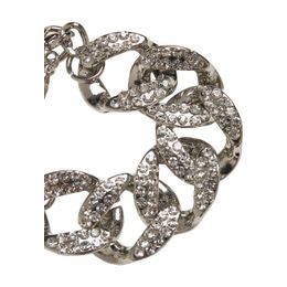 Urban Classics Damen Bettelarmband "Urban Classics Unisex Statement Bracelet", L/XL, Baumwolle, silber, Baumwolle, Armb&auml;nder
