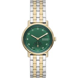 Skagen Uhr Damen Gr&ouml;&szlig;e One Size gold / gr&uuml;n / silber