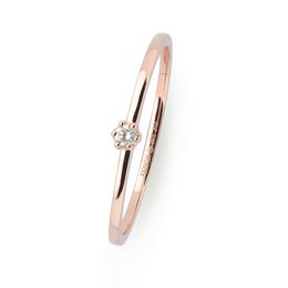 XENOX Ring Damen Gr&ouml;&szlig;e 50/60 rosegold / transparent
