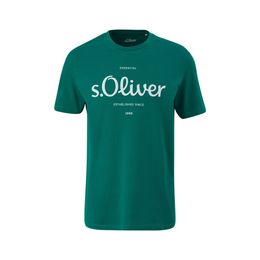 s.Oliver T-Shirt Herren Gr&ouml;&szlig;e S smaragd / wei&szlig;