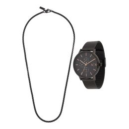 Armani Exchange Schmuckset 'CAYDE' Herren Gr&ouml;&szlig;e One Size schwarz