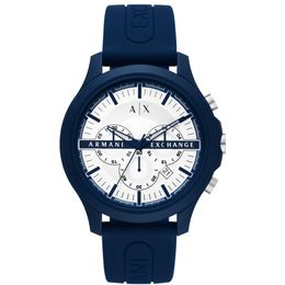 Armani Exchange Analoguhr Herren Gr&ouml;&szlig;e One Size dunkelblau / wei&szlig;