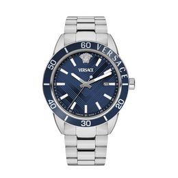 Versace Uhr Herren Gr&ouml;&szlig;e One Size navy / silber