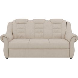 3-Sitzer Home Affaire, B:196cm H:102cm T:101cm, beige, 100% Polyester, Sofas, "Boston", Sofa mit hoher R&uuml;ckenlehne