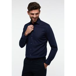 Eterna Herren Langarmhemd "SLIM FIT"navy, Gr. 41, 100% cotton, Hemden, NON IRON (b&uuml;gelfrei)