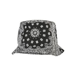 Flexfit Damen Fischerhut "Flexfit Accessoires Bandana Print Bucket Hat"schwarz, 100% Baumwolle, H&uuml;te