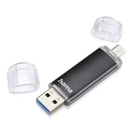 Hama USB-Stick "Laeta Twin, USB 3.0", 256 GB, schwarz, USB-Sticks