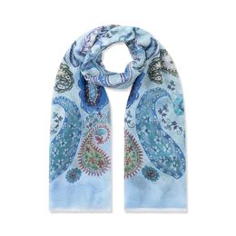 Codello Schal Paisleymuster Damen Gr&ouml;&szlig;e One Size blau