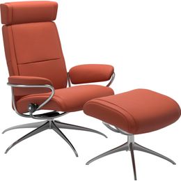 Relaxsessel stressless, B:80cm H:102cm T:75cm, rot, Leder BATICK: BATICK ist ein leicht korrigiertes, durchgef&auml;rbtes und genarbtes M&ouml;belleder, bei