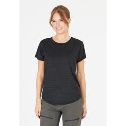 WHISTLER Damen T-Shirt "Skylon", schwarz, Gr. 48, gestreift, 92% Polyester, 8% Elasthan, Shirts, im vielseitigen und bequemen Design