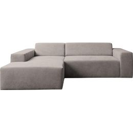 Ecksofa WERK2, B:253cm H:70cm T:188cm, grau, 92% Polyester, 8% Nylon, Wohnzimmer, Sofas, "Zeus-L Breite: 253 cm, modern & zeitlos, bequemes Sofa",
