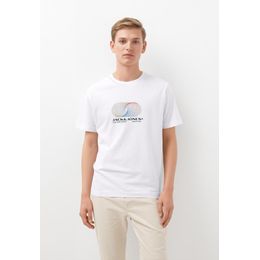 Jack & Jones Jungen T-Shirt "JCOCALMA TEE SS CREW NECK FST JNR", wei&szlig;, Gr. 128, JACK & JONES JUNIOR, bedruckt, Single Jersey, Obermaterial: 100% Baumwolle, Shirts