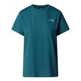 The North Face Damen T-Shirt "W SS BOX NSE RELAXED TEE", blau, Gr. S, Obermaterial: 100% Baumwolle, Shirts, relaxter Schnitt, sportlicher Stil, aus