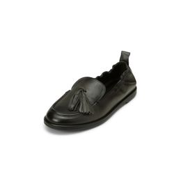 Marc O'Polo MARC O'POLO Damen Loafer "mit elastischer Fersenkante", Gr. 37smokey moss, Obermaterial: 100% Leder (Schaf), Schuhe
