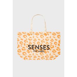 Senses.the Label Shopper Damen Gr&ouml;&szlig;e One Size creme / orange / schwarz