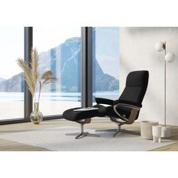 Relaxsessel stressless, B:78cm H:108cm T:78cm, schwarz, Leder BATICK: BATICK ist ein leicht korrigiertes, durchgef&auml;rbtes und genarbtes M&ouml;belleder,