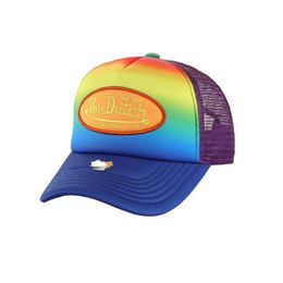 Von Dutch Cap 'Tampa' Herren Gr&ouml;&szlig;e 54/64 blau / azur / lila / orange