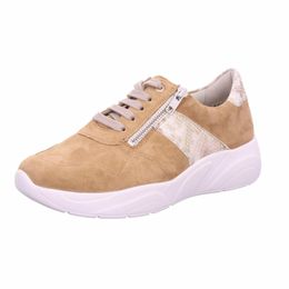 SOLIDUS Sneaker Damen Gr&ouml;&szlig;e 37 camel / hellbeige