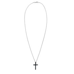 Elli Kette 'Kreuz' Damen Gr&ouml;&szlig;e 45 schwarz / silber