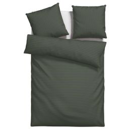 Bettw&auml;sche Bruno Banani, grau, Renforc&eacute;, Obermaterial: 100% Baumwolle, Bettw&auml;sche, "Jassen", moderne Streifen-Bettw&auml;sche, mehrere Qualit&auml;ten, auch